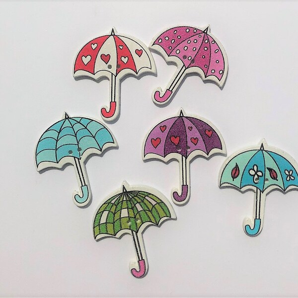 Umbrella Buttons - Etsy