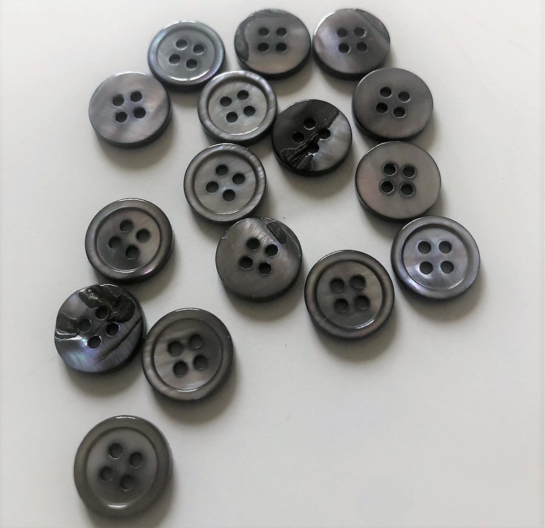 6 Natural Shell Buttons Made From Real Freshwater Shell - Etsy