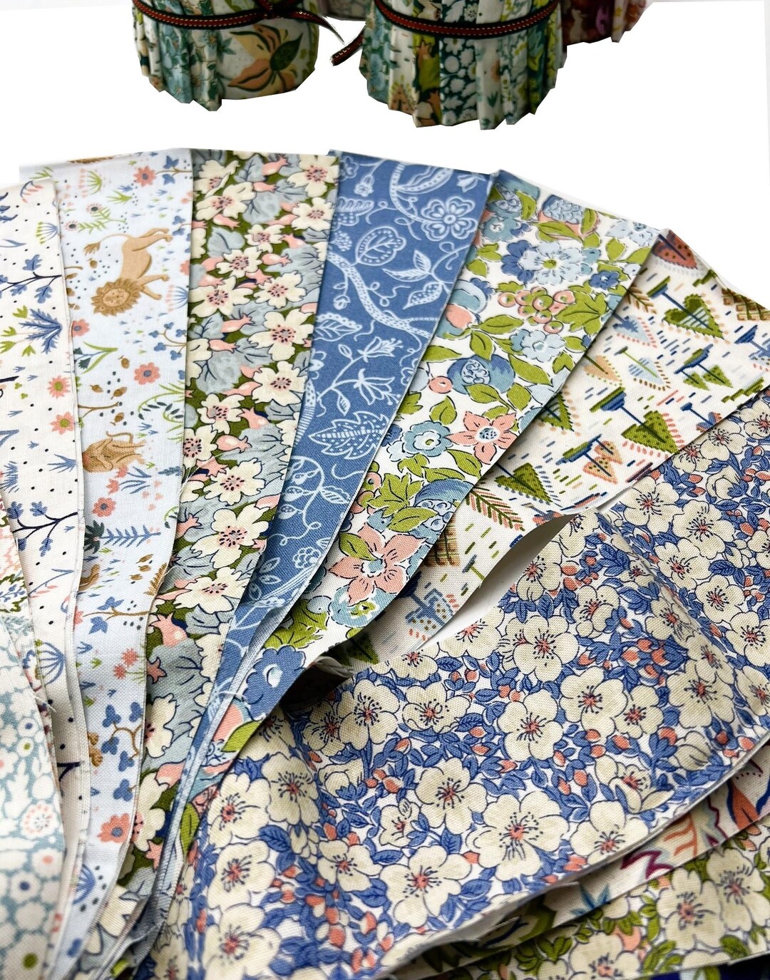 Liberty Jelly Roll Fabric, Tree of Life 13 Quilting Strips, Floral ...