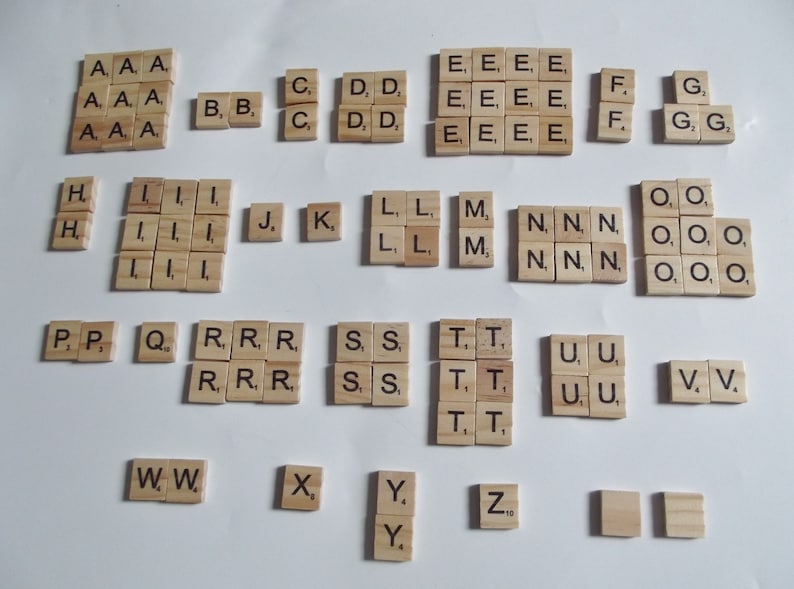 Scrabble Wall Art Letter Tiles - Craft Supplies - Etsy