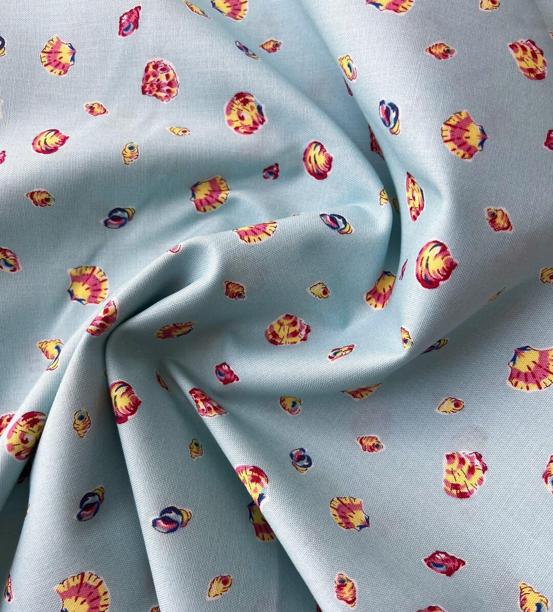 Liberty Fabric, Riviera Collection, Sea Shells Lasenby Cotton by the ...