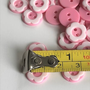 12mm Round Buttons, Sewing Buttons - Baby Pink - Etsy UK