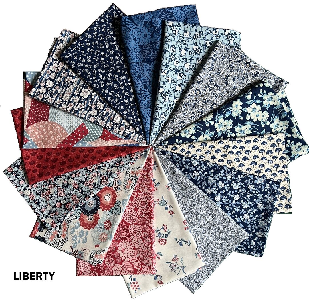 15 Liberty Fat Quarter Bundle Arthurs Garden Quilting Cotton Floral ...