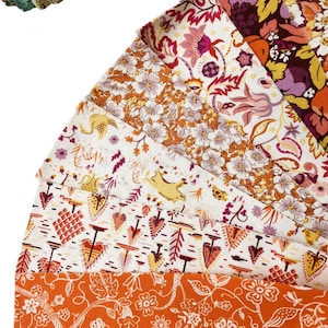 Liberty Jelly Roll Fabric, Tree of Life 13 Quilting Strips, Floral ...