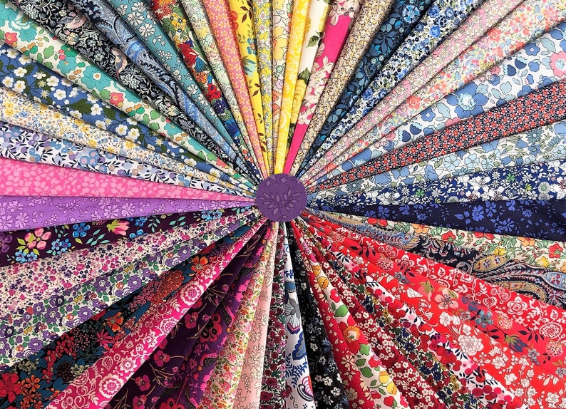 50 Liberty Tana Lawn® 5 Inch Fabric Patchwork Squares | Etsy