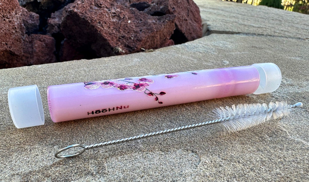 Milky Pink Big Bowl Glass Chillum W Silicone Caps Hand Pipes - Etsy