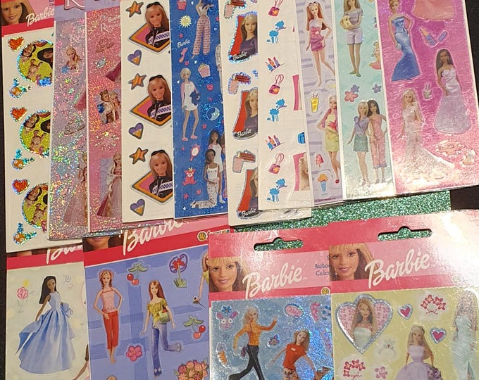 Vintage 80s 90s Barbie Sticker Sheet - Hallmark, Ambassador, Party ...