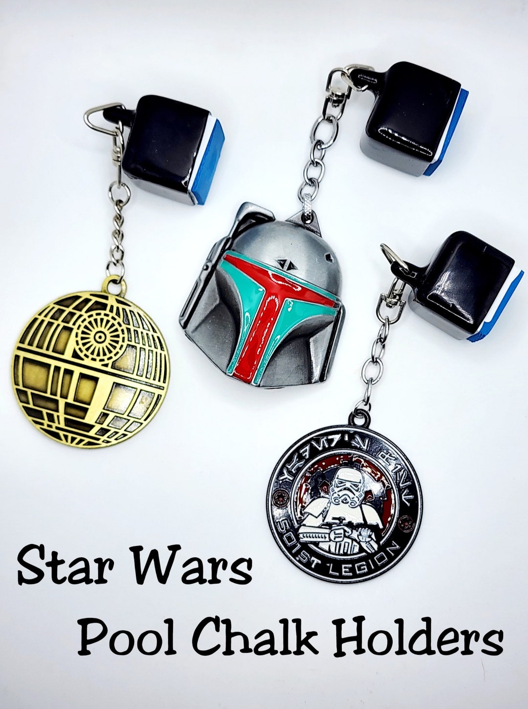Star Wars Metal Pool Chalk Holders/ Billiards/ Chalk Included/ Boba ...