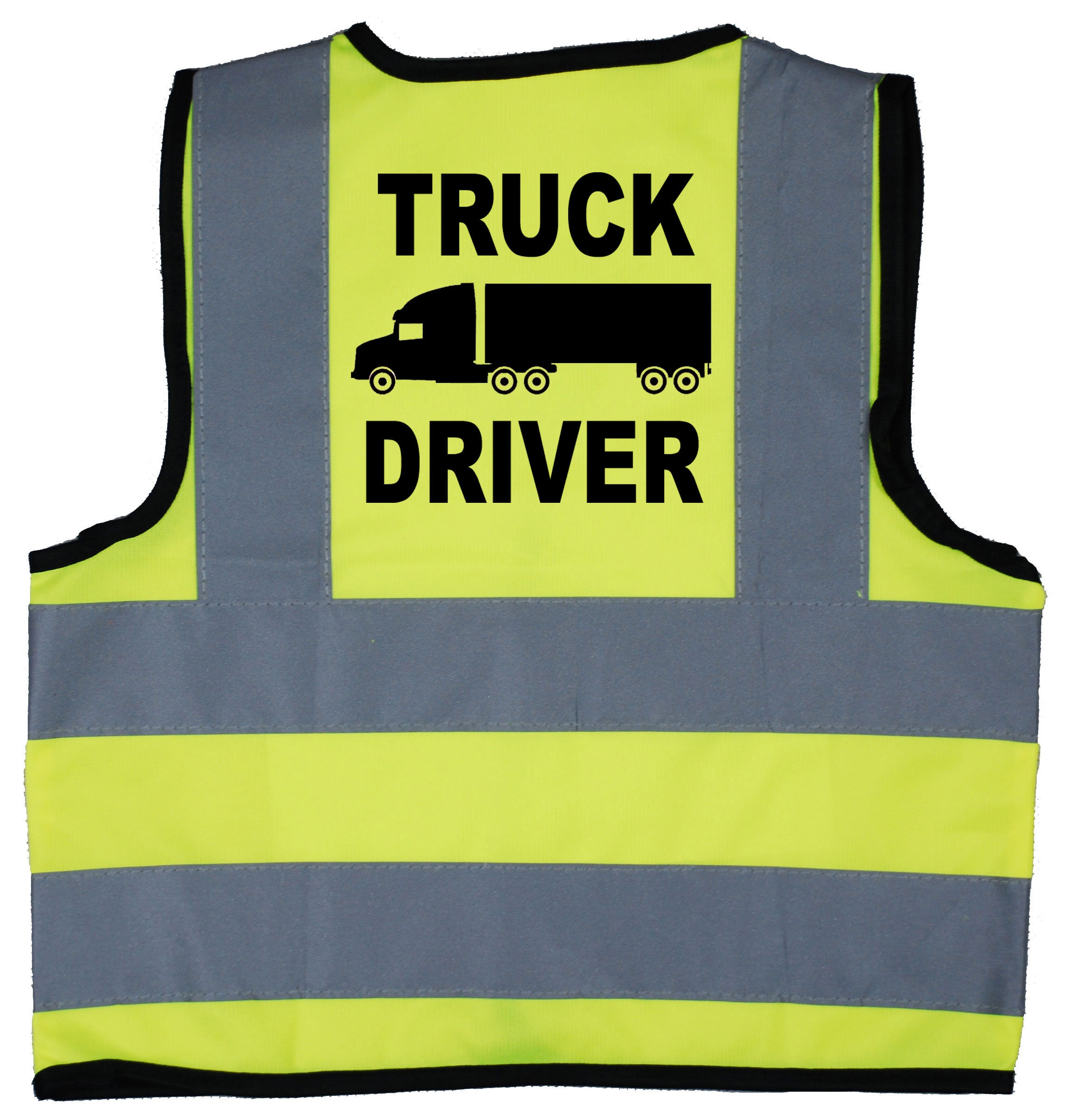 Truck Driver Baby Hi-vis Safety Jacket, Personalized Kids Vest ...
