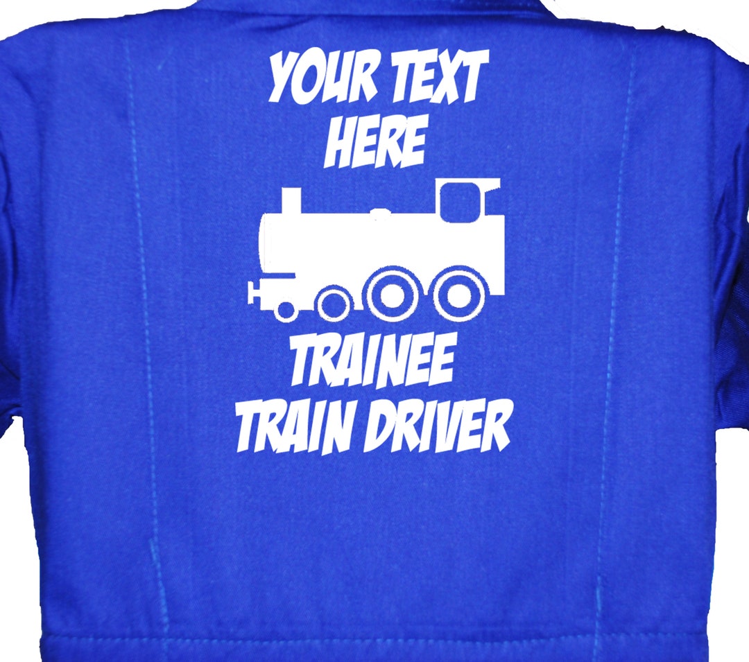 Personalised Trainee Train Driver Baby, Toddler, Children's. Kids ...