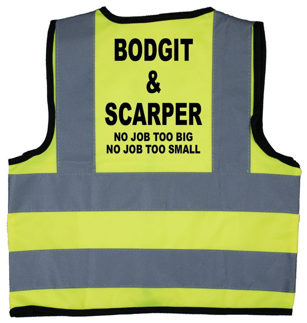 Bodgit & Scarper Baby/Children/Kids Hi Vis Safety Jacket/Chaleco Tallas ...