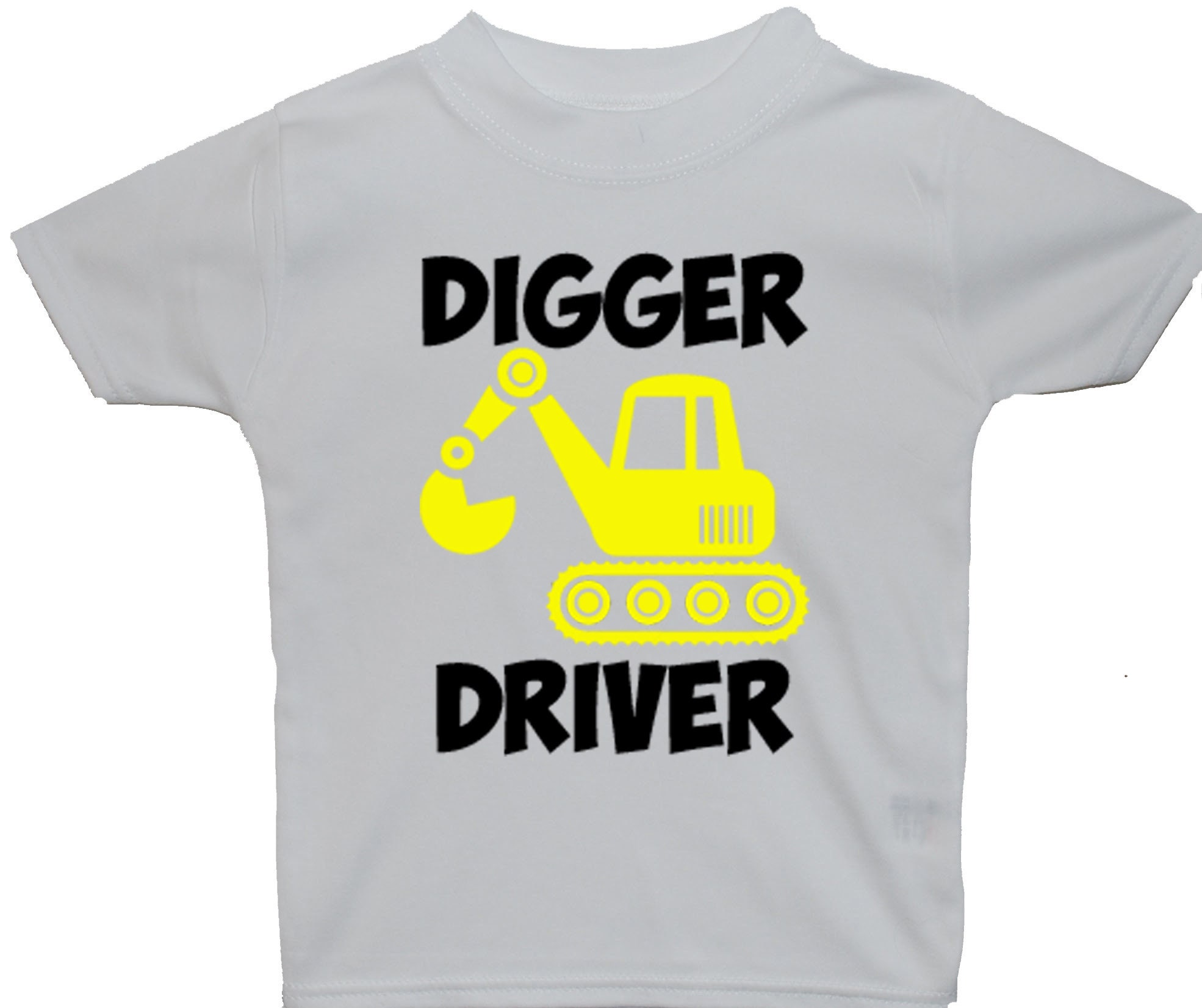 Digger Driver T-shirt Top Baby Children 0 to 5 Years Unixes | Etsy