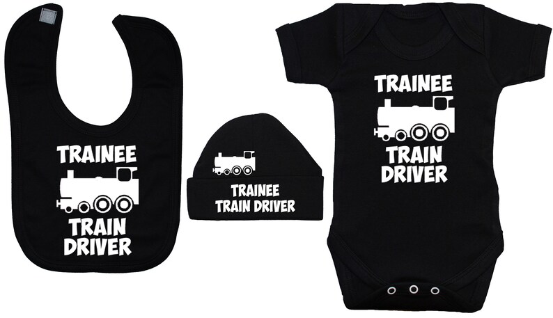Trainee Train Driver Baby Bodysuit Romper Vest T-Shirt | Etsy