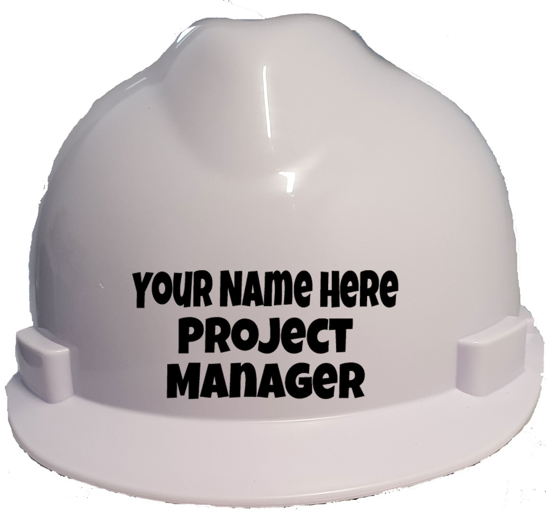 Children's Hard Hat Personalised Project Manager Kids, Toddler Safety ...