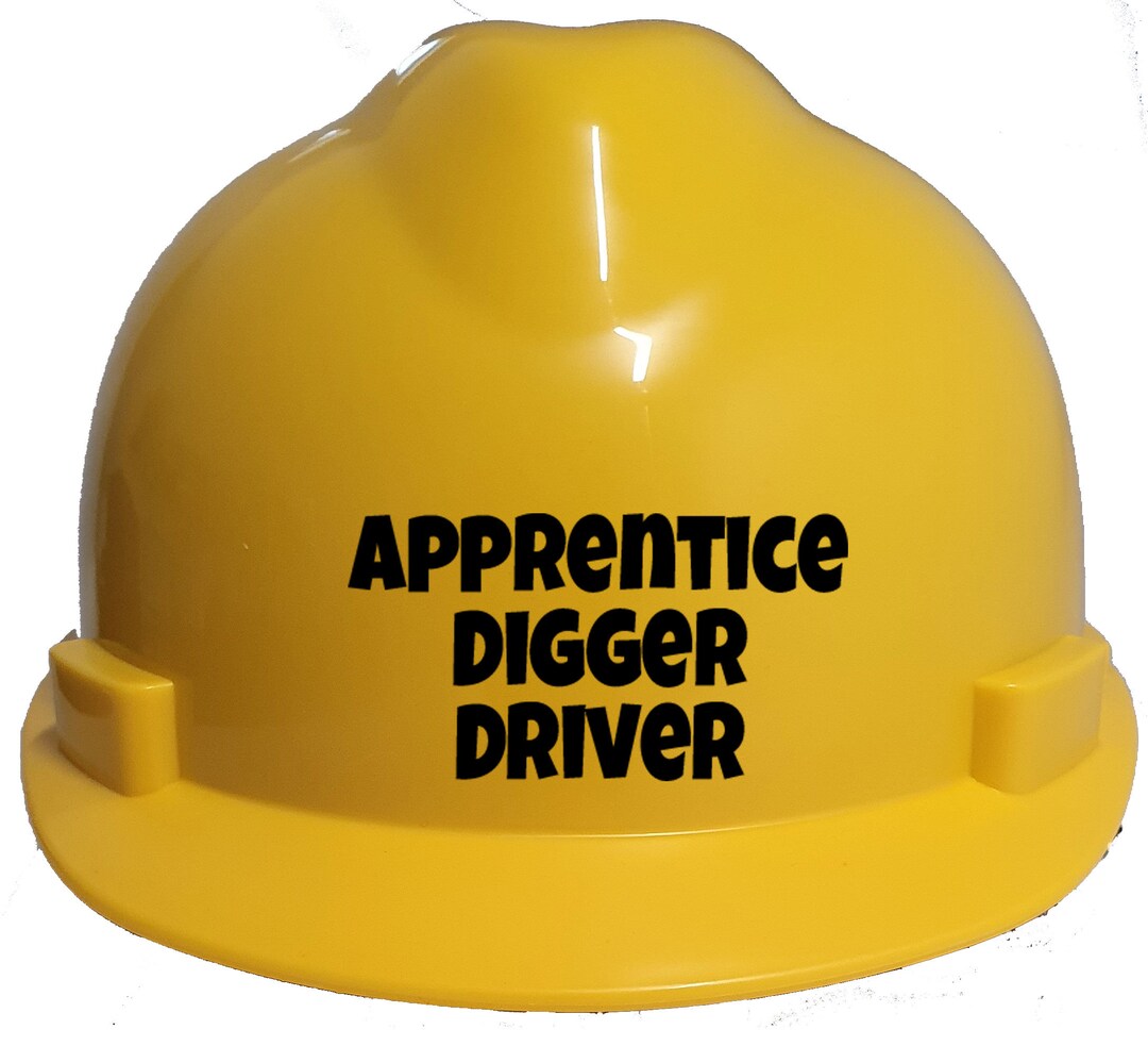 Children's Hard Hat Apprentice Digger Driver Kids, Toddler Safety ...
