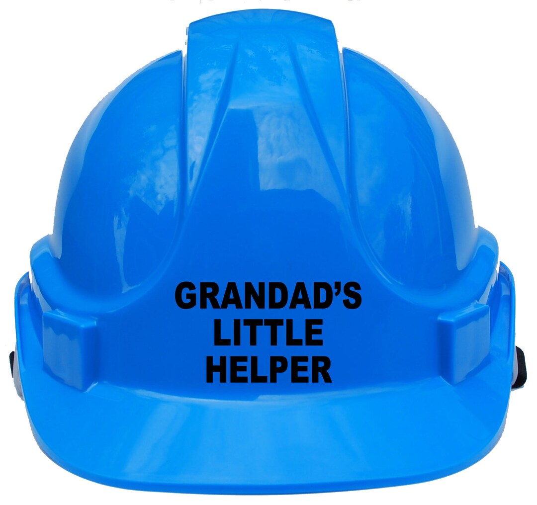 Grandad's Little Helper Children, Kids Hard Hat Safety Construction ...