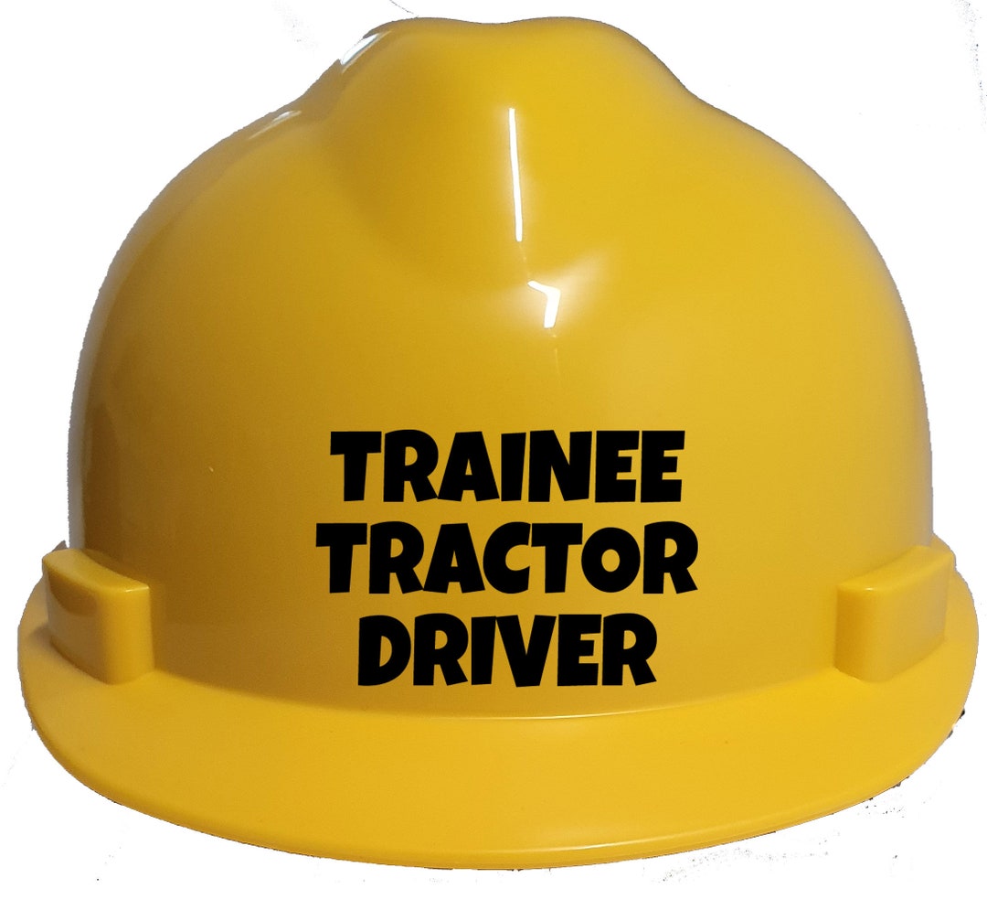 Children's Hard Hat Trainee Tractor Driver Kids, Toddler Safety ...