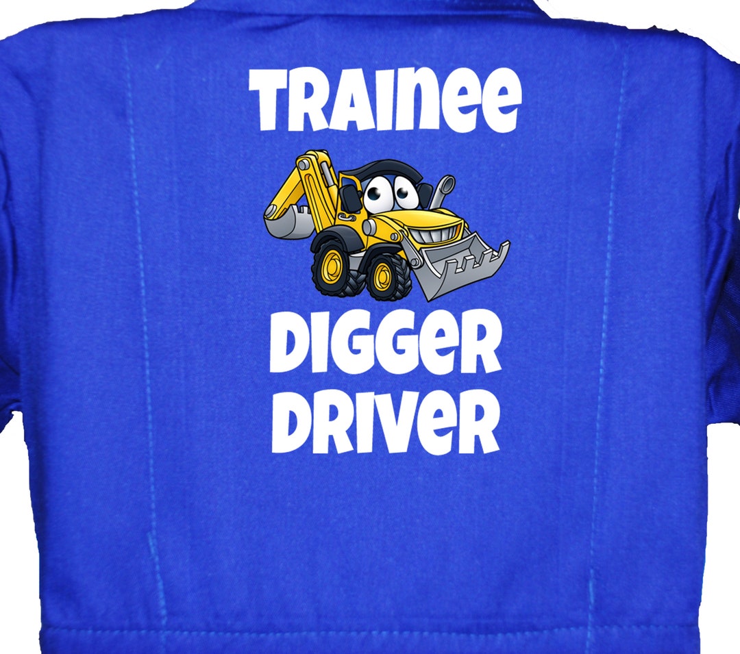 Trainee Digger Driver Col Excavator Baby, Toddler, Children's, Kids ...