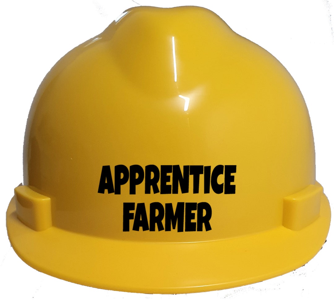 Children's Hard Hat Apprentice Farmer Kids, Toddler Safety Construction ...