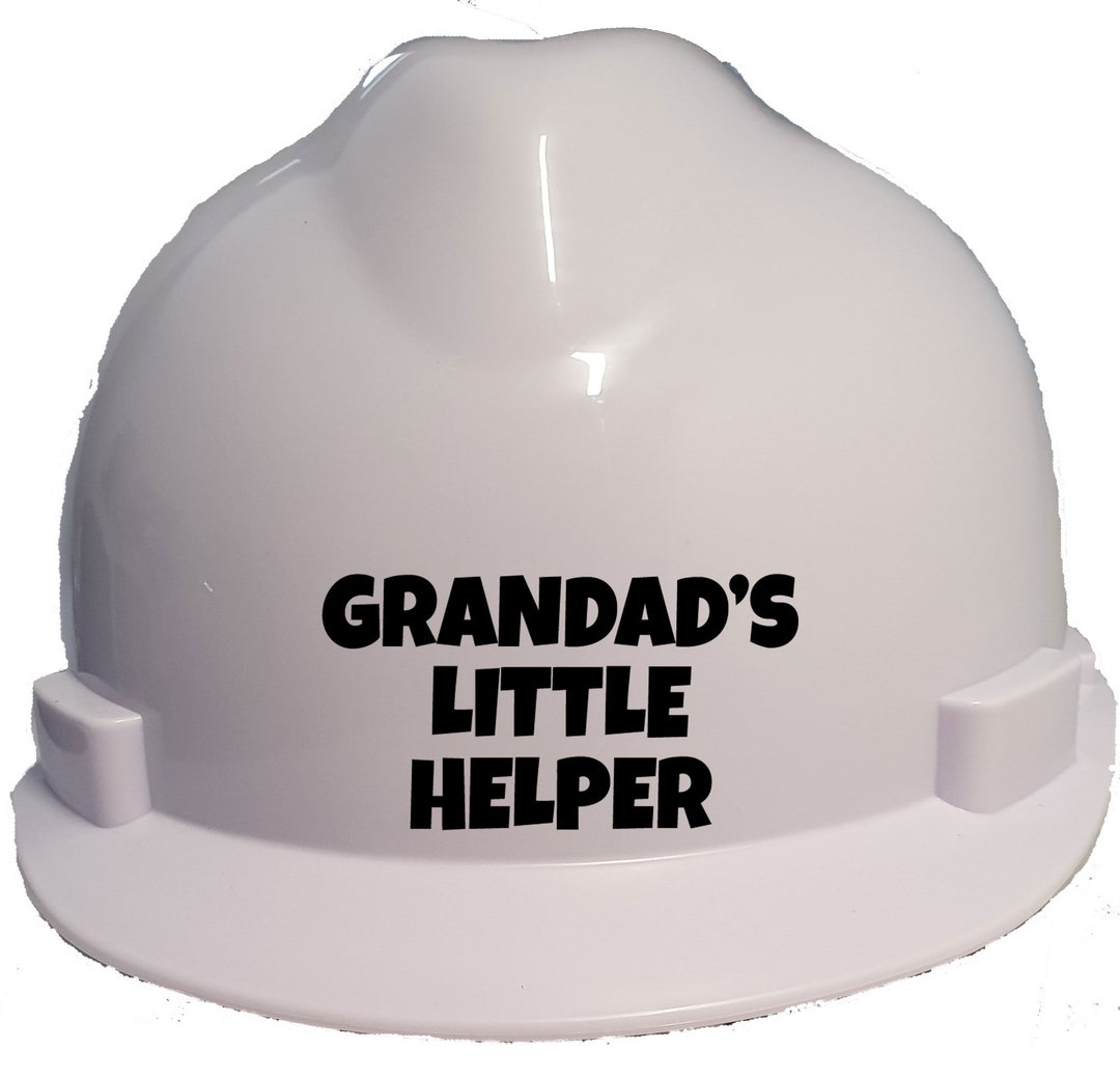 Children's Hard Hat Grandad's Little Helper Kids, Toddler Safety ...