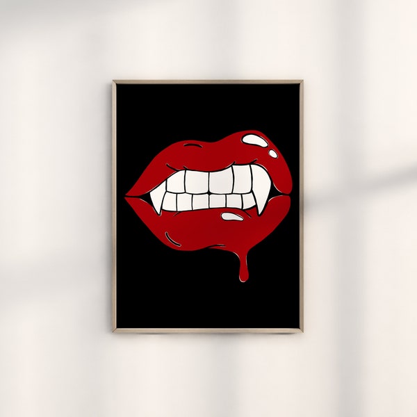 Ruby Red Lips - Etsy