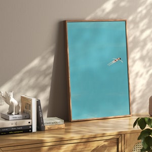 Girl Floating in Pool | Swimming Wall Art | Pool Print | Beach Art ...