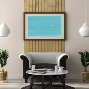 Girl Floating in Pool Horizontal Swimming Wall Art Pool Print Beach Art ...