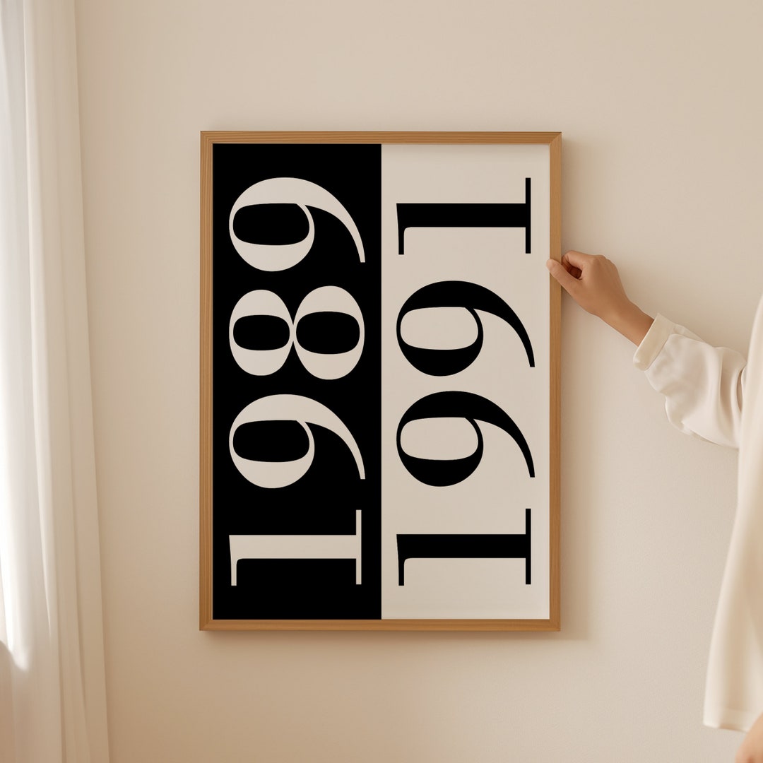 Custom Year Poster | Personalized Family Art| Gift for Couple | Family ...