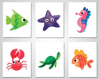 Under the sea print | Etsy