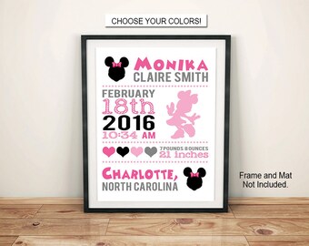 Minnie mouse birth | Etsy