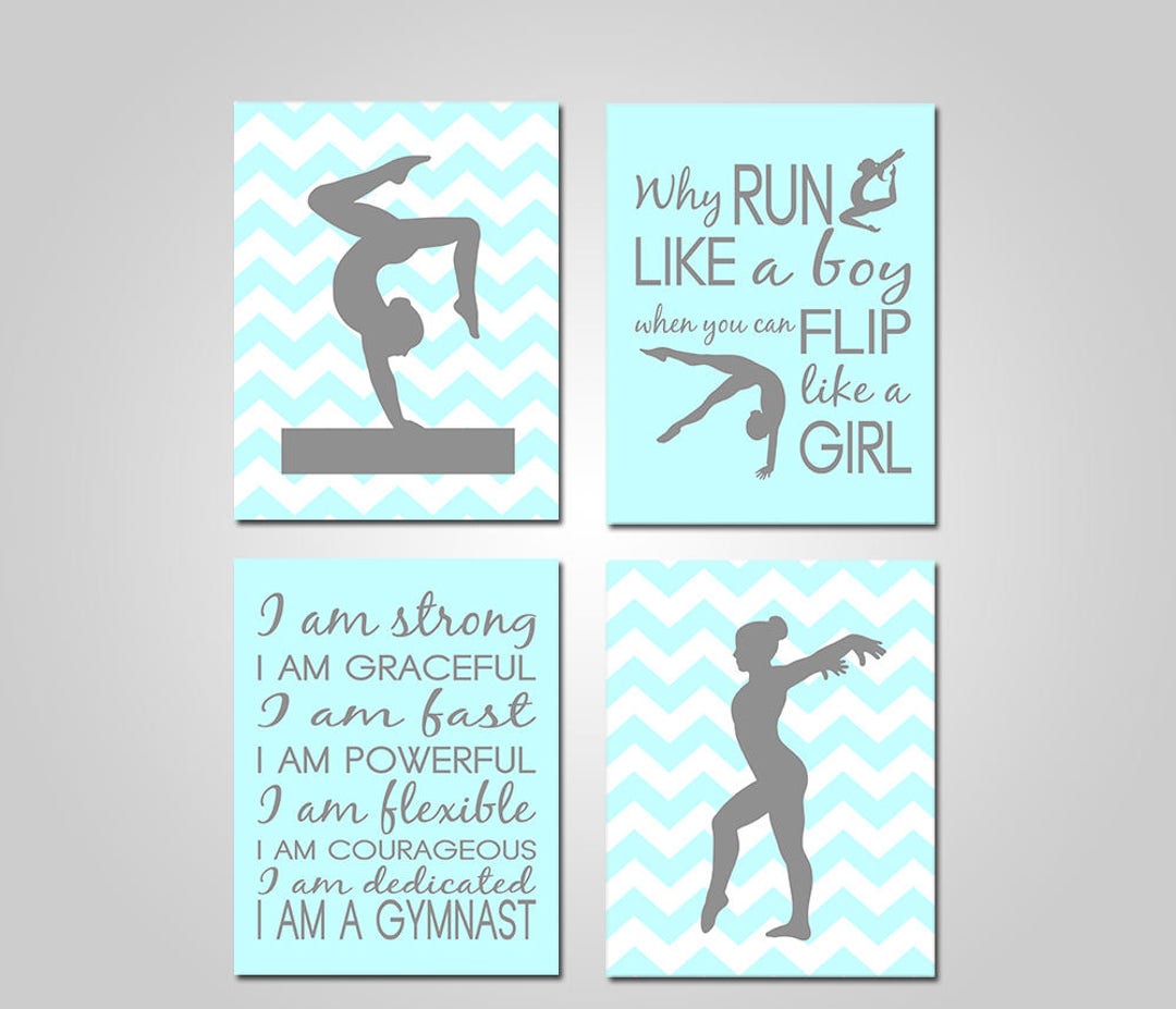Gymnastics Wall Art - Gymnastics Wall Decor - Gymnastics Prints - DIY ...