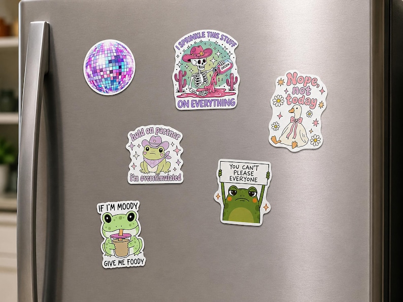 Stay Hydrated Cute Frog Vinyl Sticker or Magnet | Matte, Glitter ...