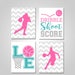 Girls Basketball Bedroom Wall Art - Girls Basketball Wall Decor - DIY ...