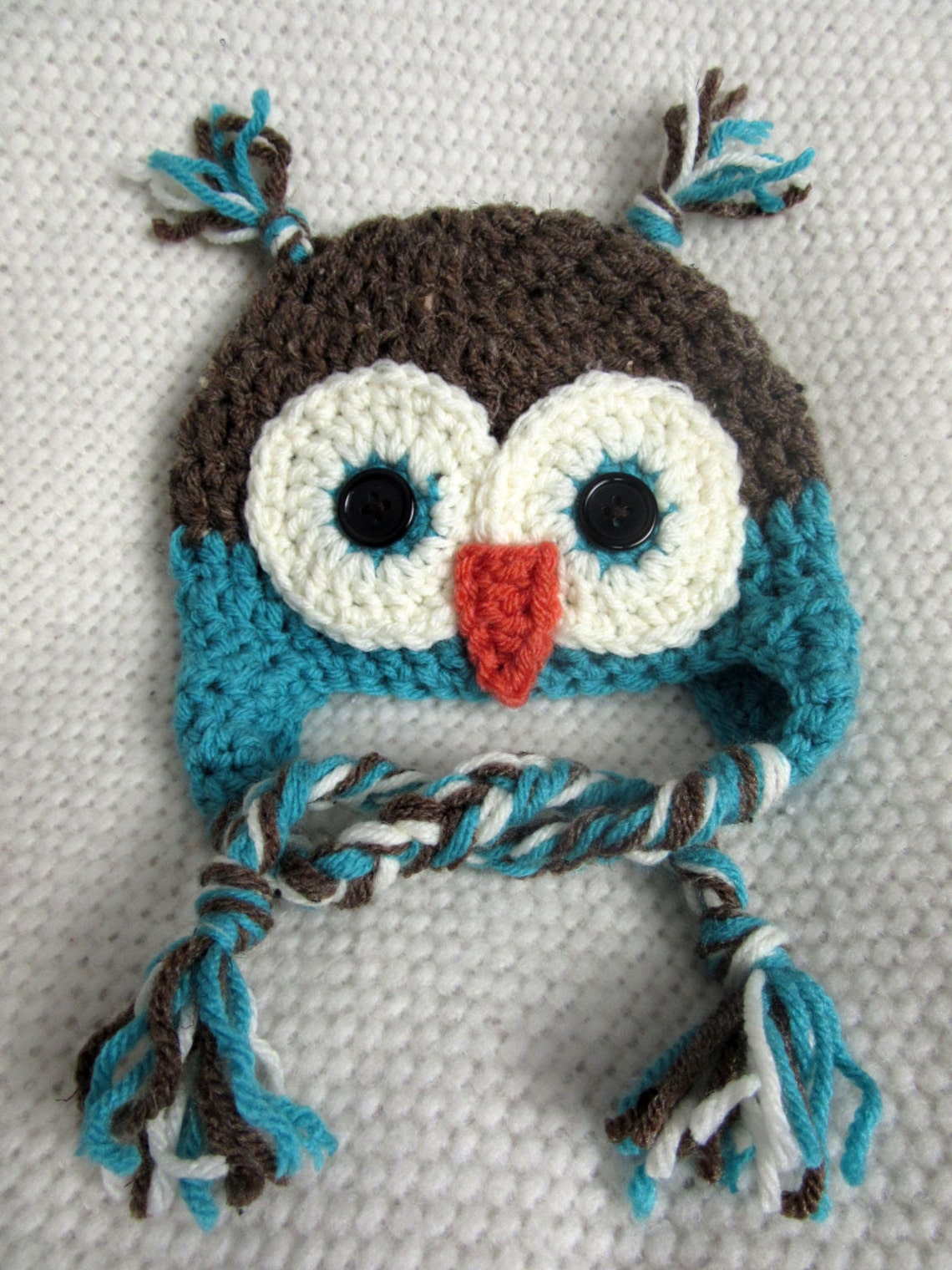 Crochet Baby Owl Hat newborn hat owl baby shower crochet | Etsy