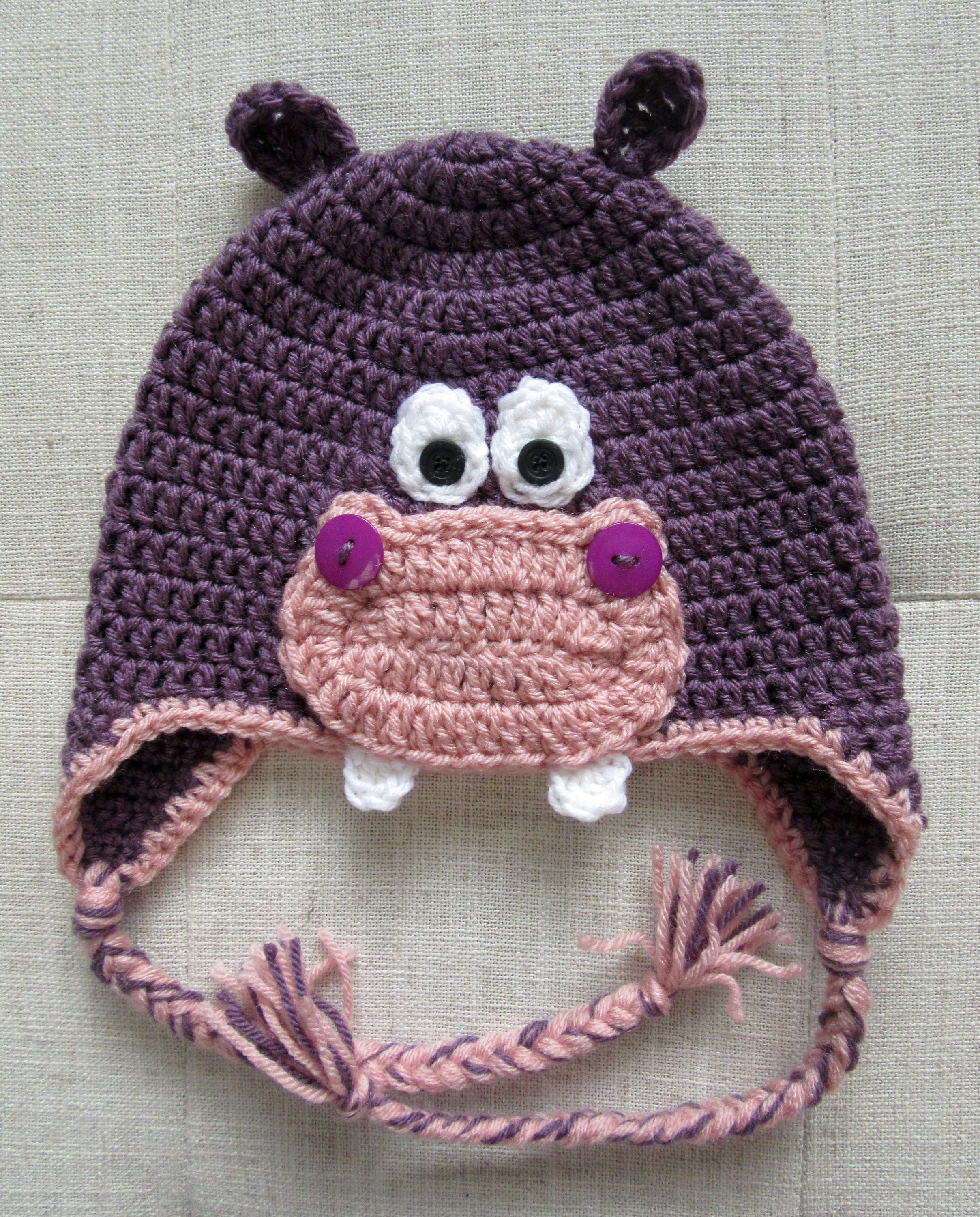 Crochet Hippo Hat Crochet Animal Hats Crochet Baby Hat - Etsy