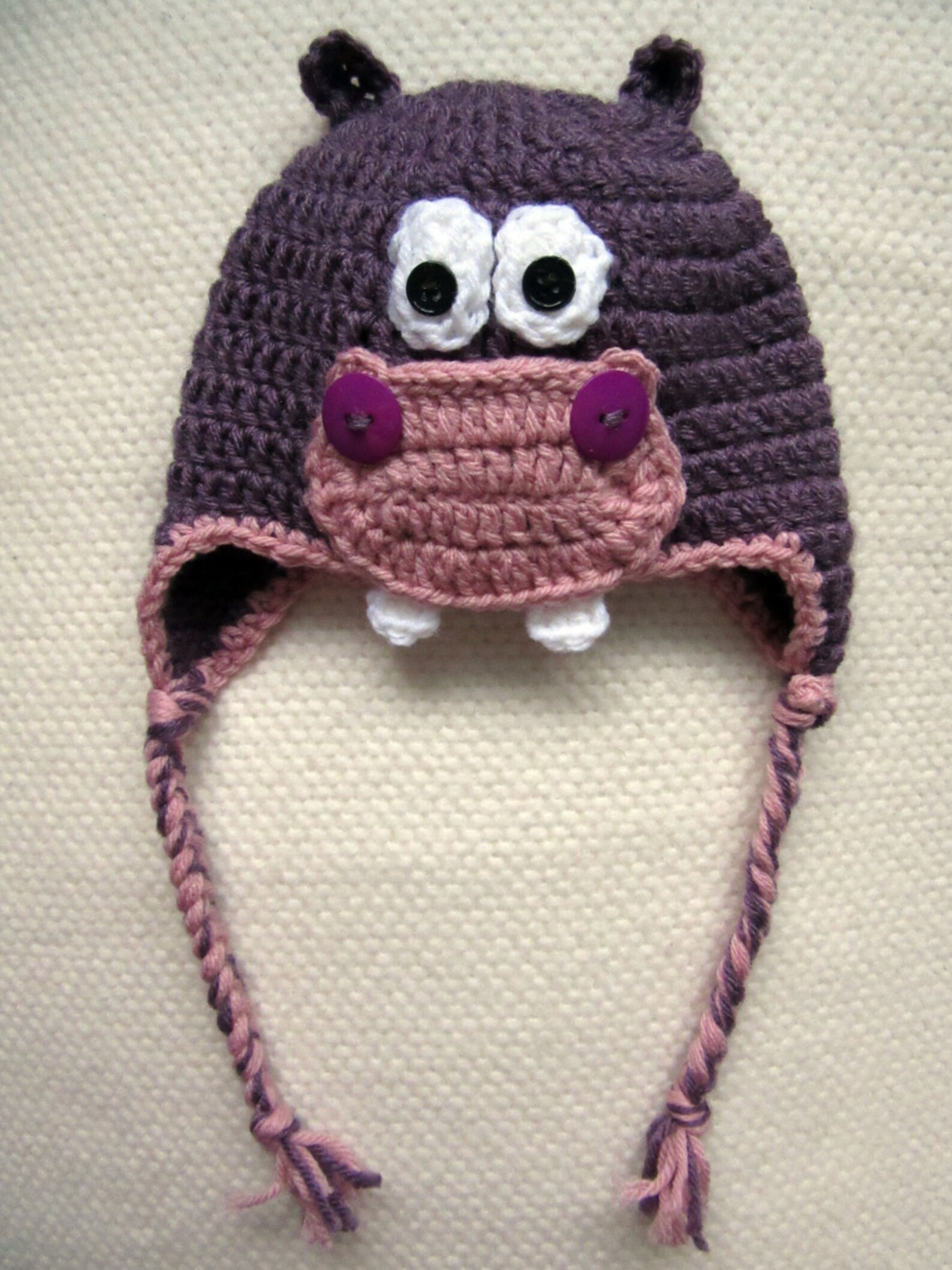 Crochet Hippo Hat Crochet Animal Hats Crochet Baby Hat - Etsy