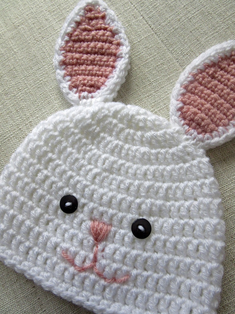 Crochet bunny hat crochet Easter hat bunny hat Easter gift | Etsy