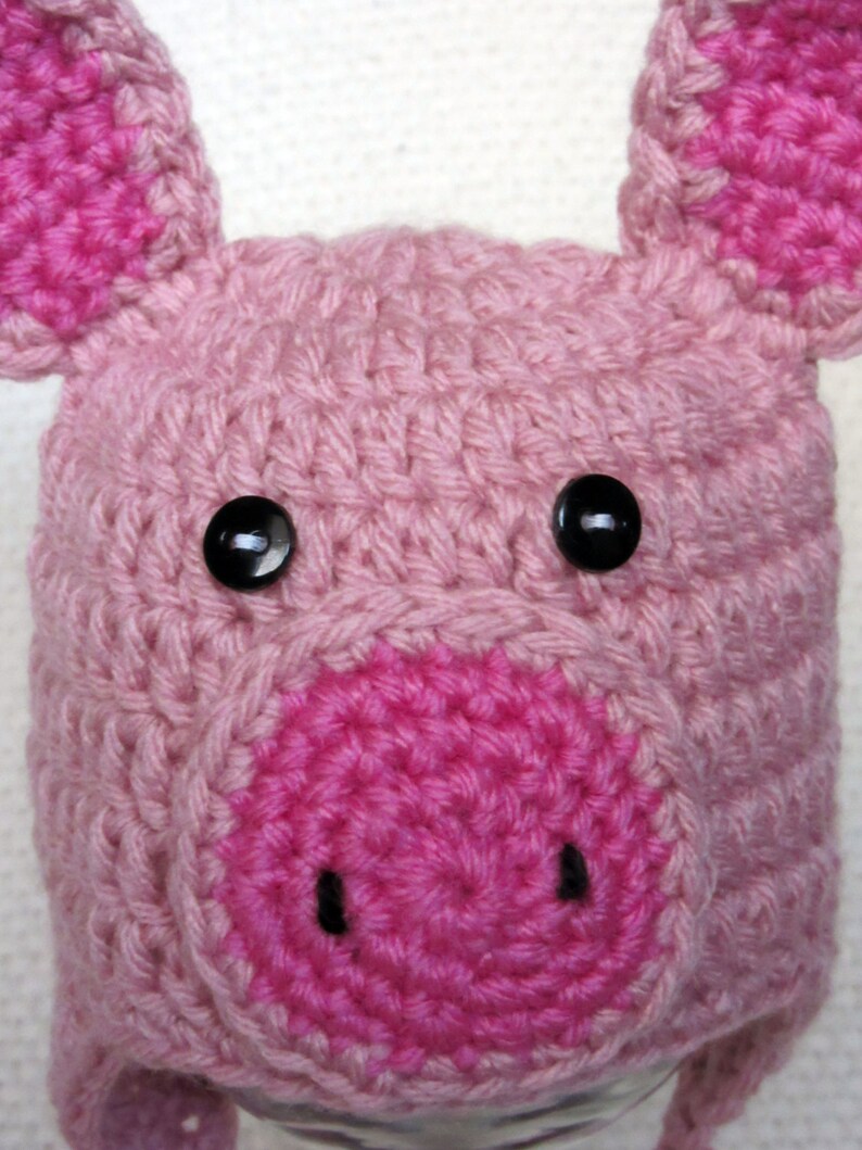 Crochet Pig Hat Crochet Animal Hats Baby Gift Toddler Gift - Etsy