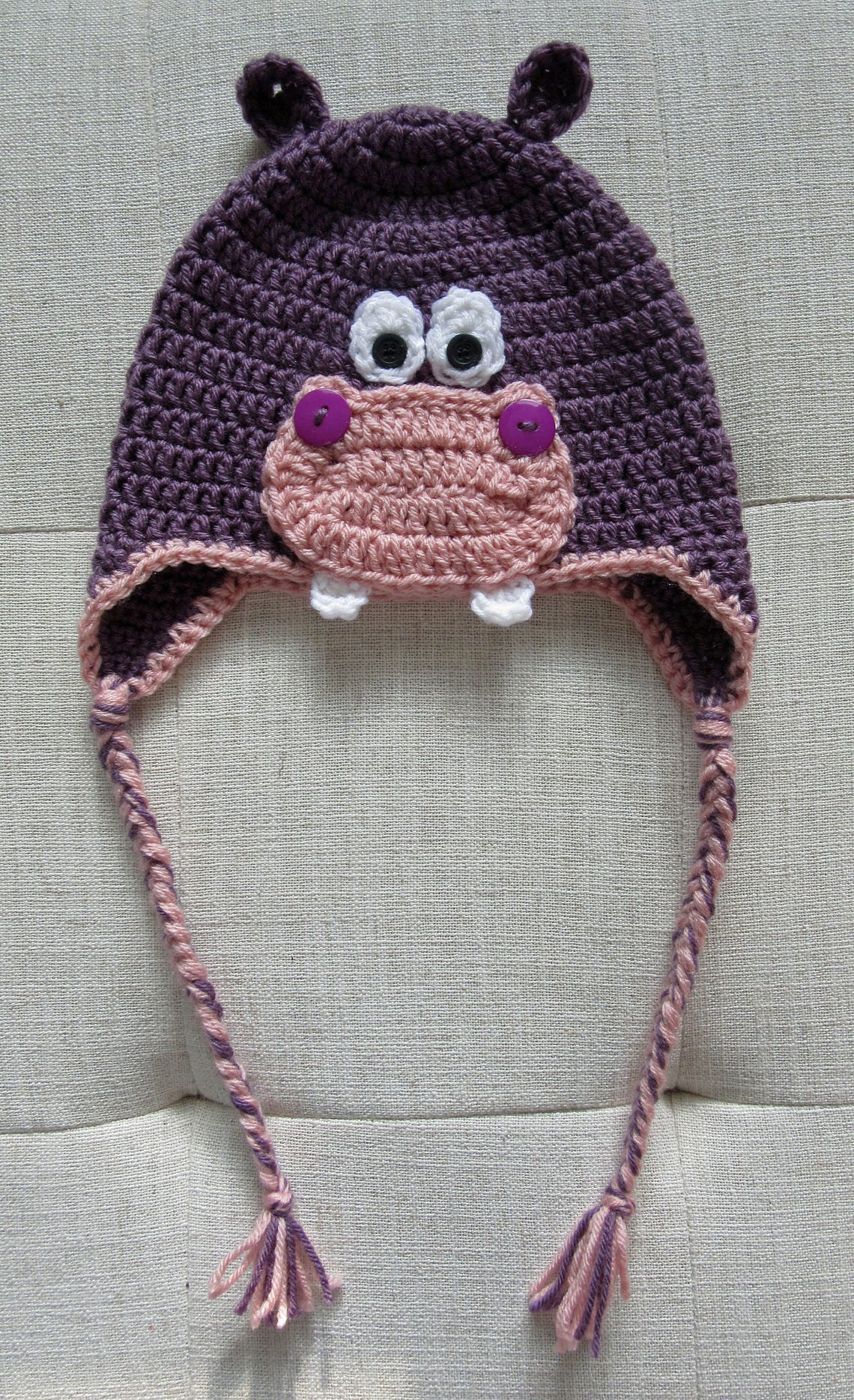 Crochet Hippo Hat Crochet Animal Hats Crochet Baby Hat | Etsy