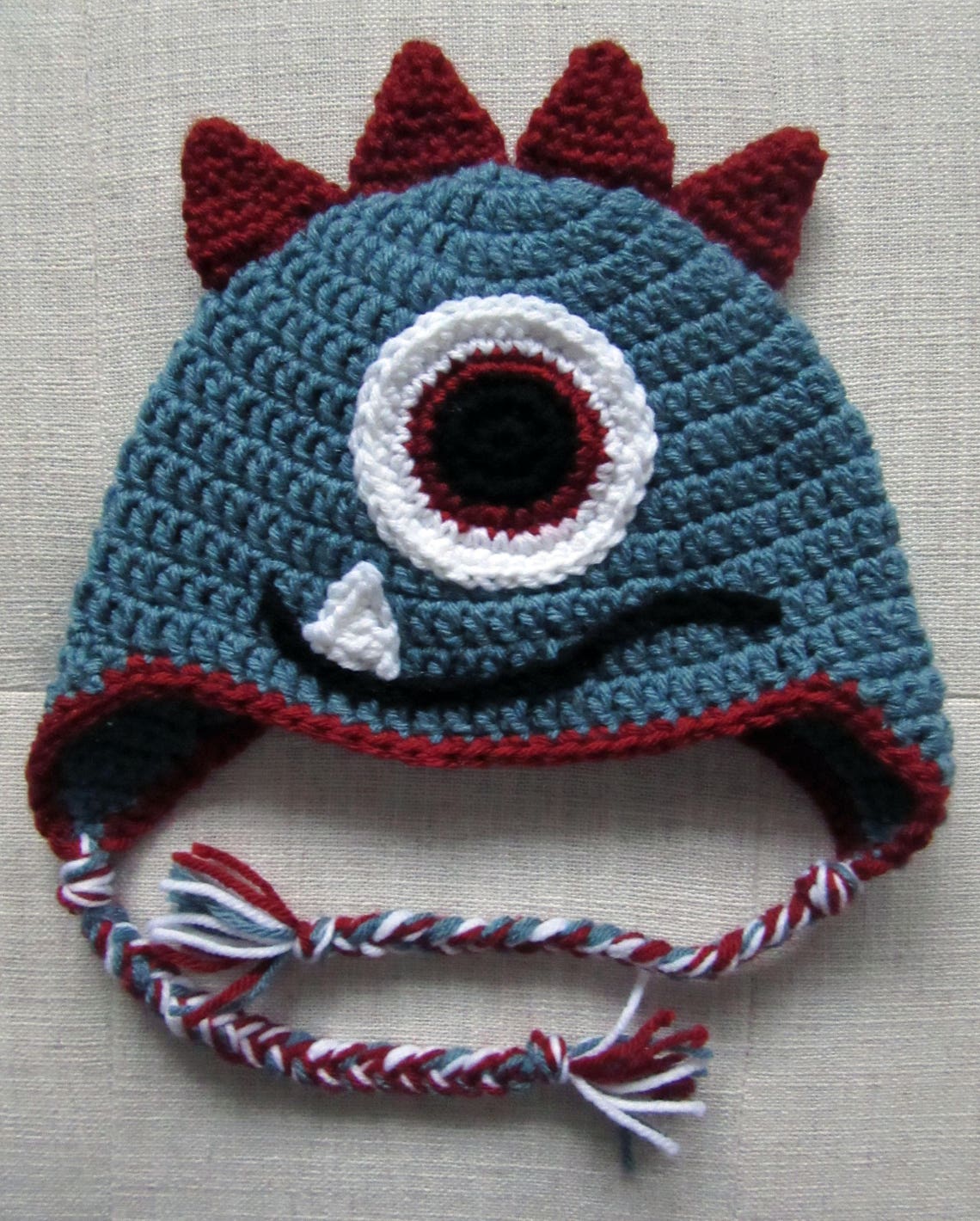 Crochet Monster Hat for Boys Kids Crochet Hat Babys First - Etsy Denmark