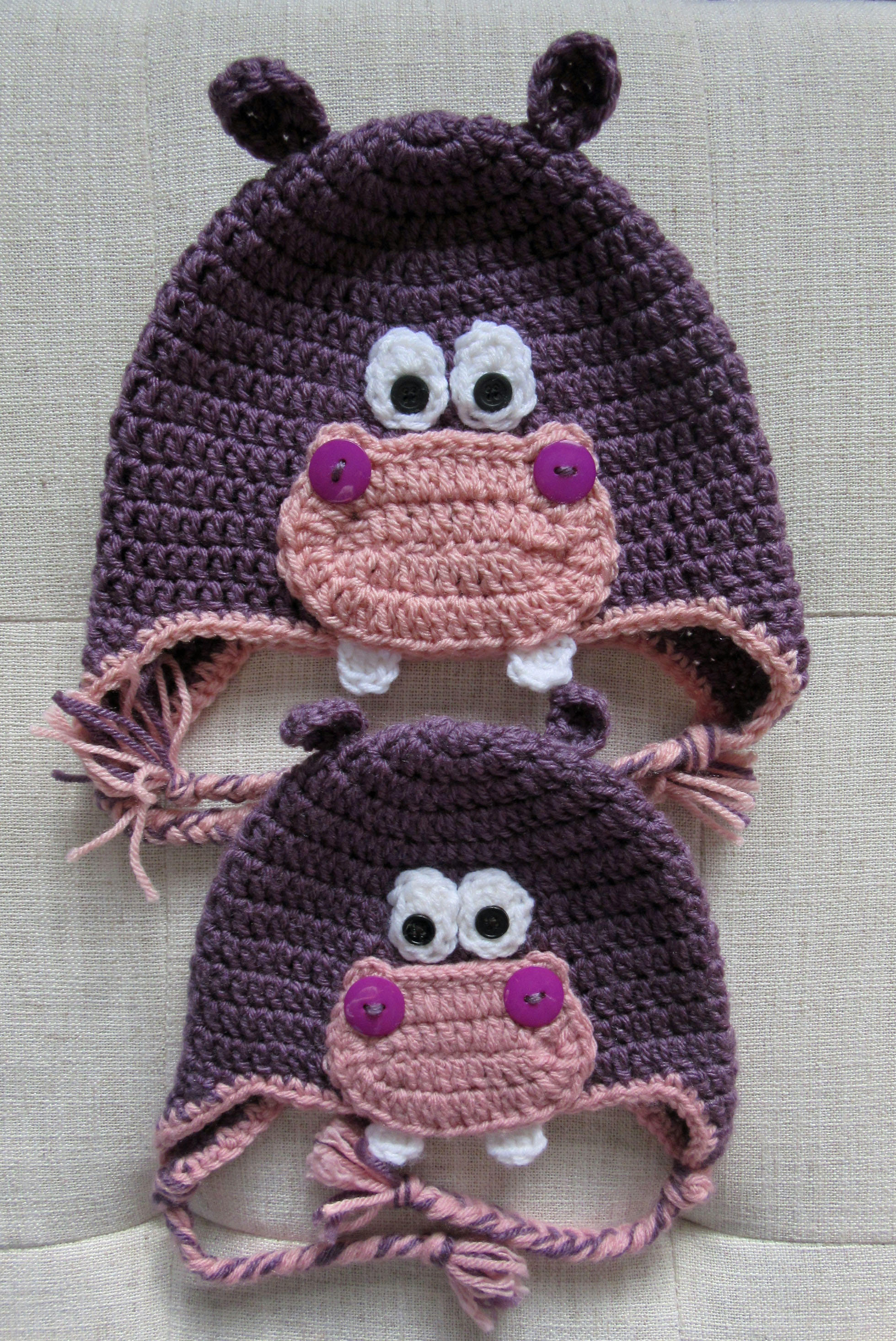 Crochet Hippo Hat Crochet Animal Hats Crochet Baby Hat | Etsy