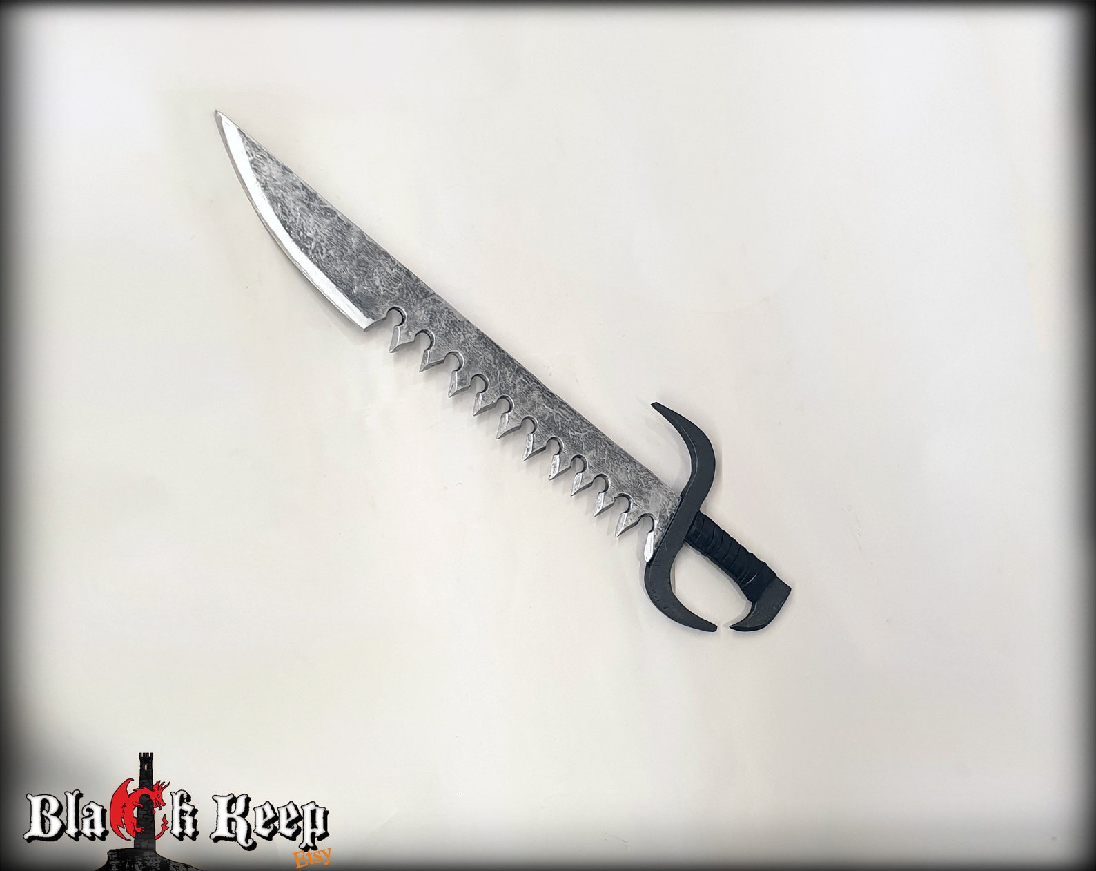 Sword Breaker Spiked Sword Wooden Cosplay Prop - Etsy