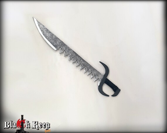 Sword Breaker Spiked Sword Wooden Cosplay Prop | Etsy