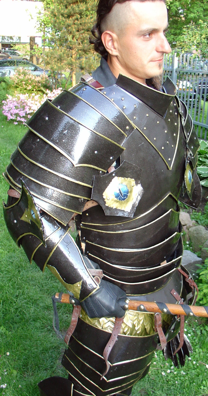 Black Plate Armor (larp & Cosplay) - Etsy