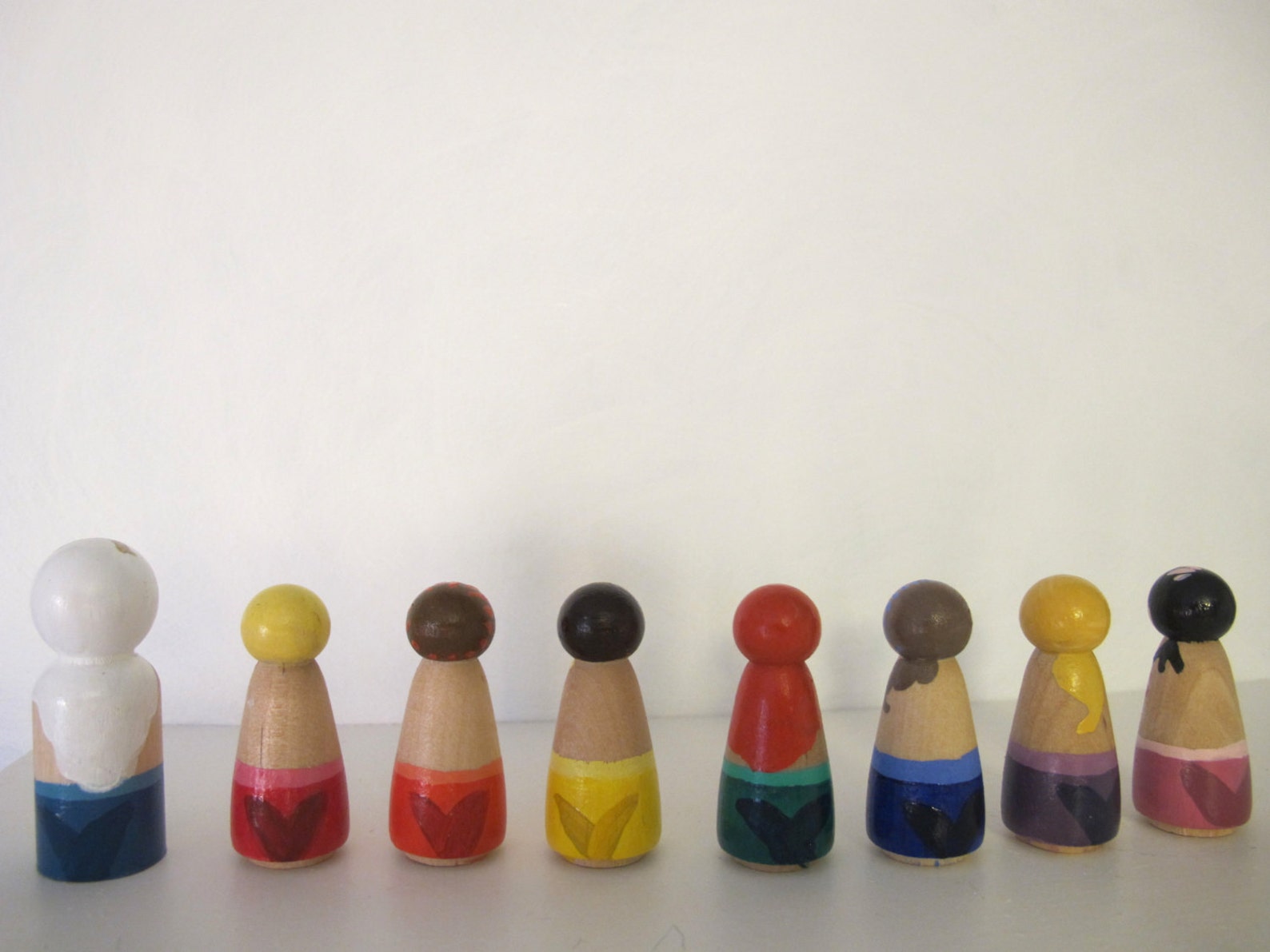 The Little Mermaid Peg Doll Set - Etsy