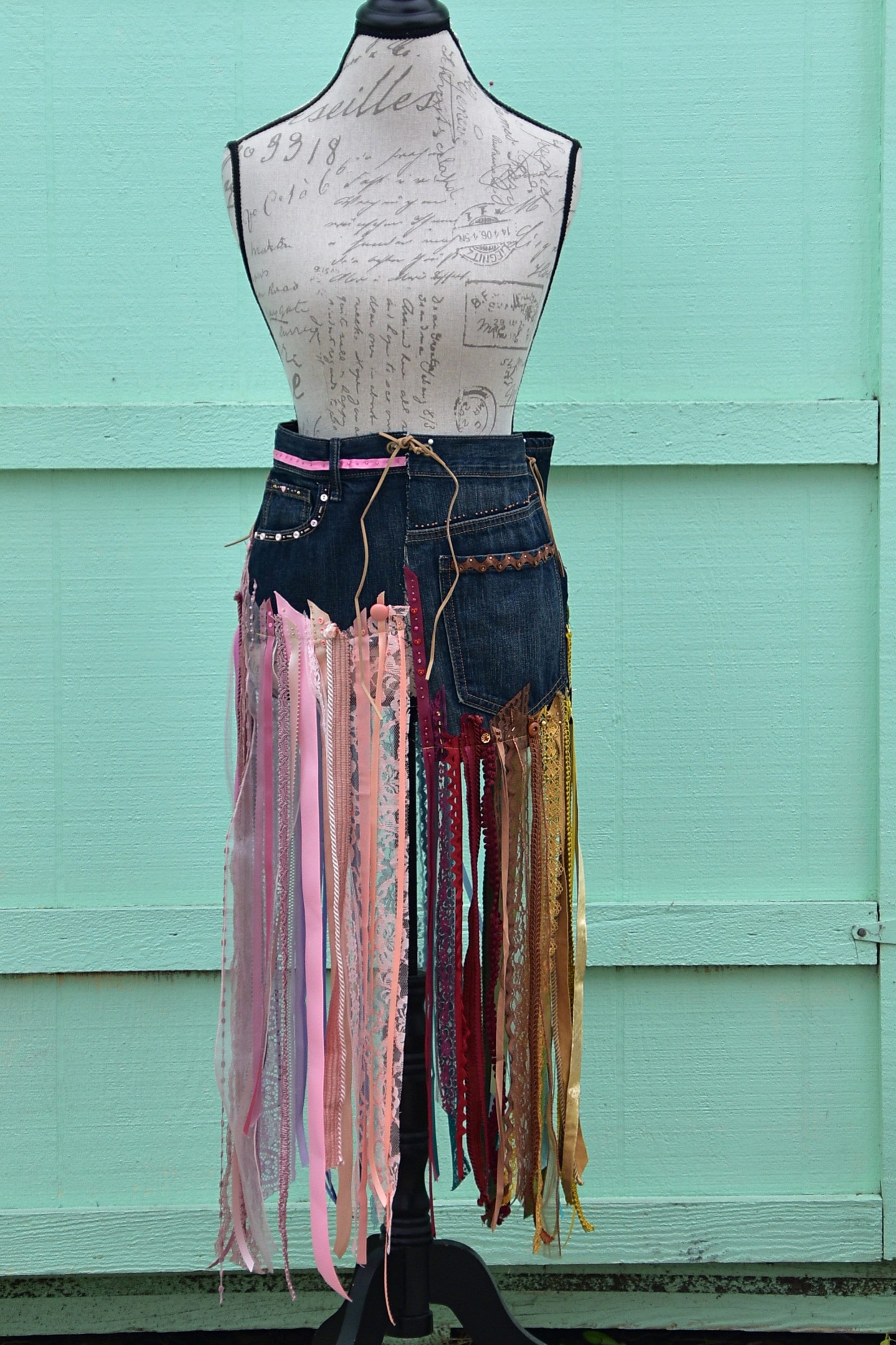 Lace and Ribbon Rainbow Wrap Belt, Event, Festival, Costume - Etsy