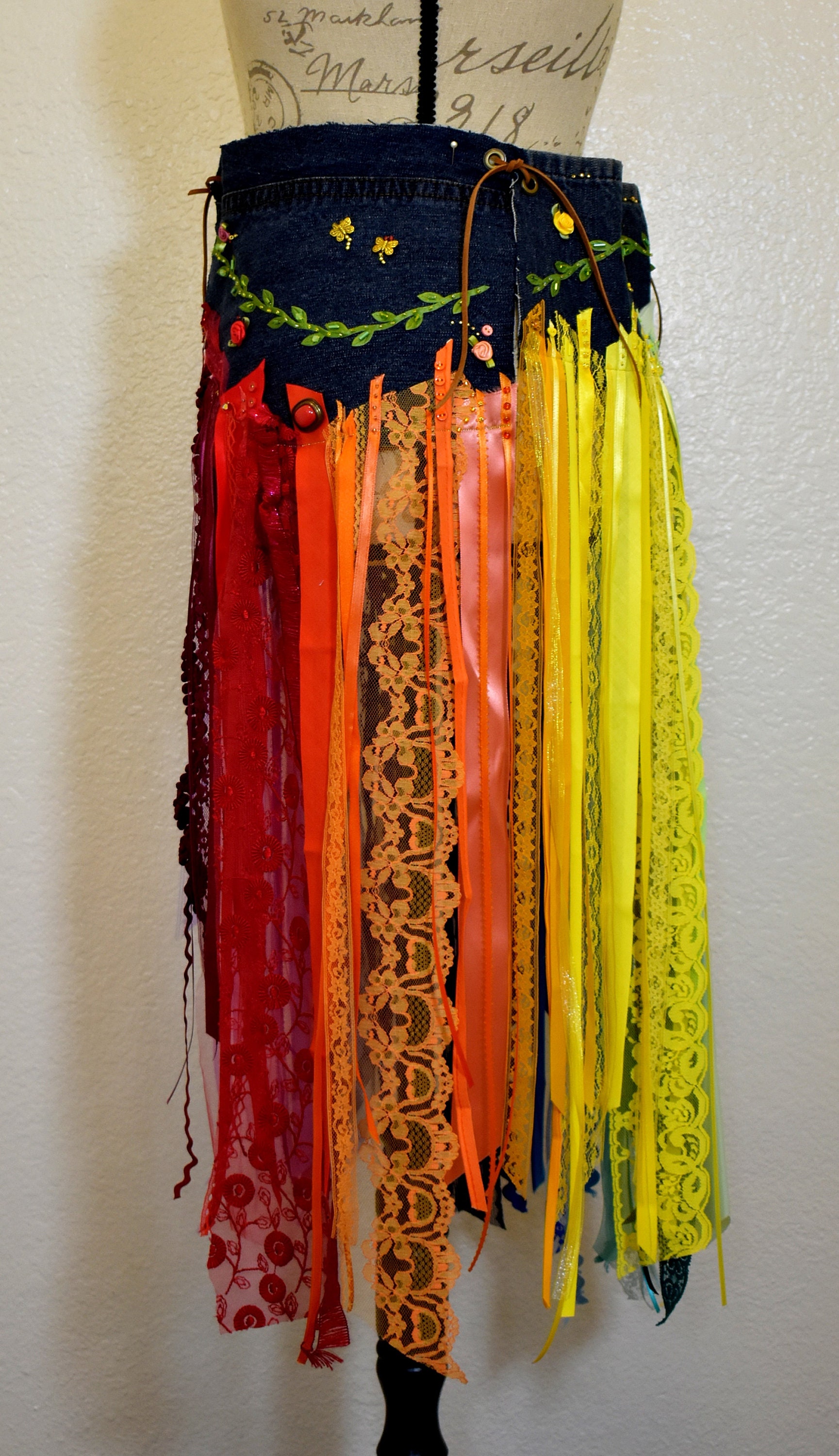 Rainbow Ribbon Wrap Garden Belt, Fun, Event, Festival, Rainbow Pride - Etsy