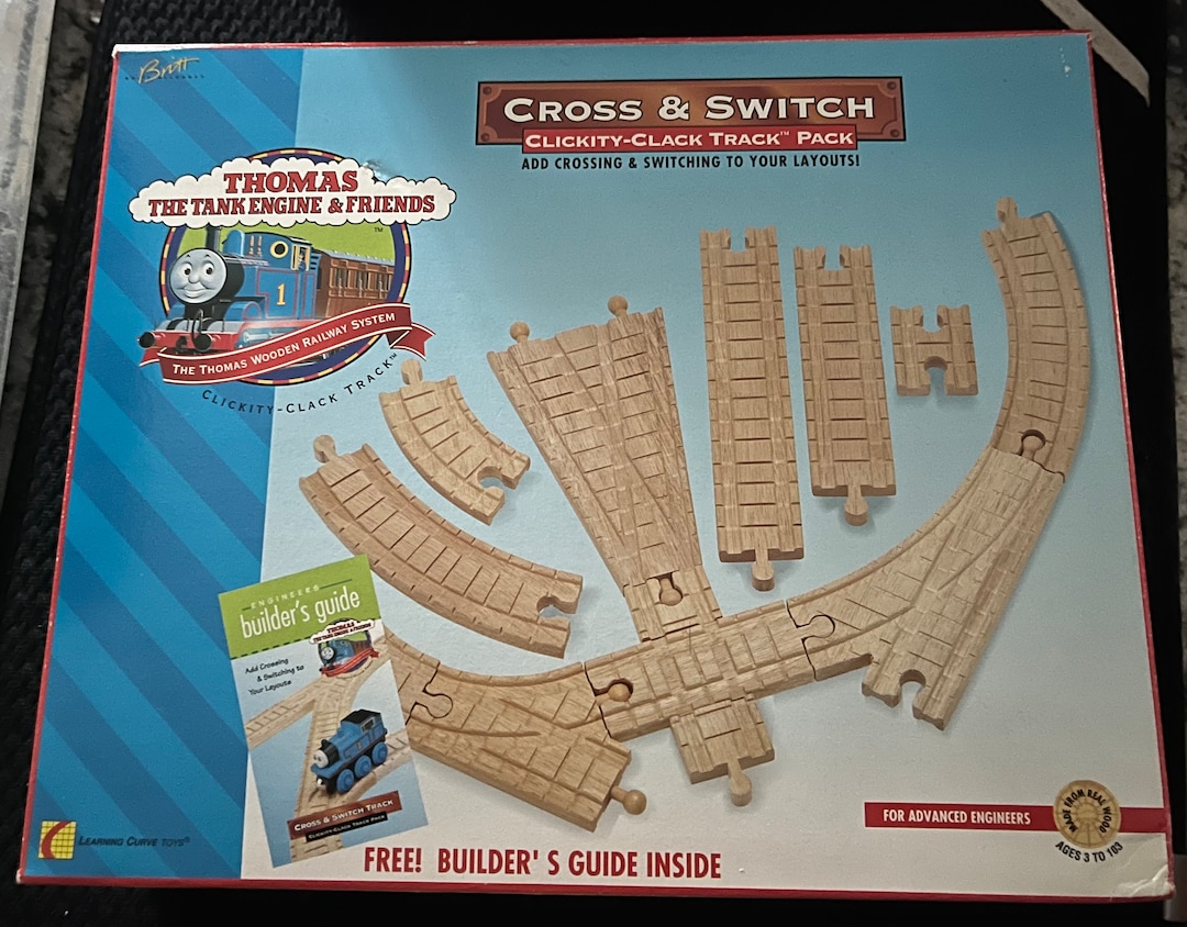Original Thomas the Train Cross and Switch Clickity Clack Track Pack - Etsy