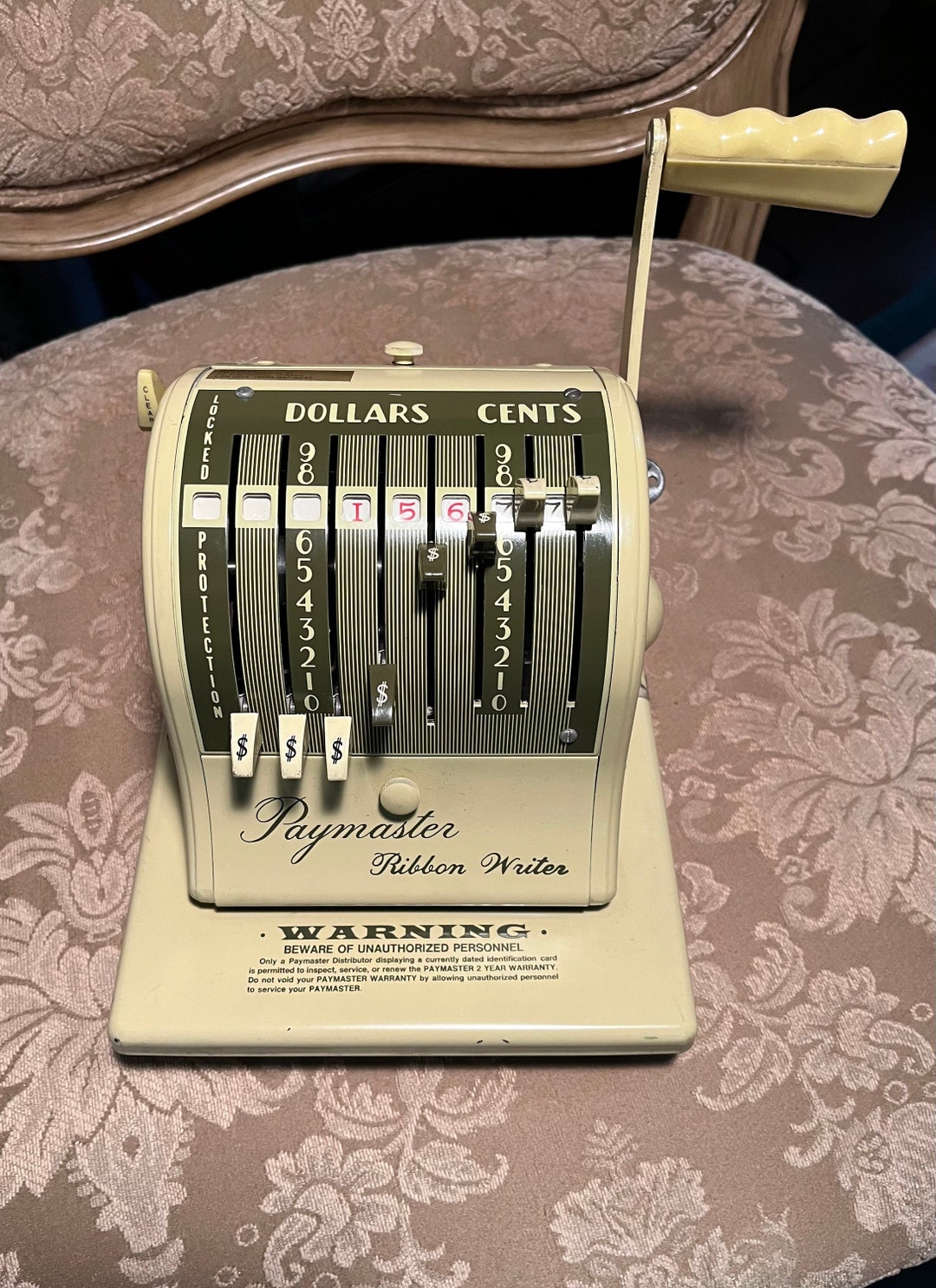 1932 Paymaster Ribbon Writer Check Writing Machine - Etsy