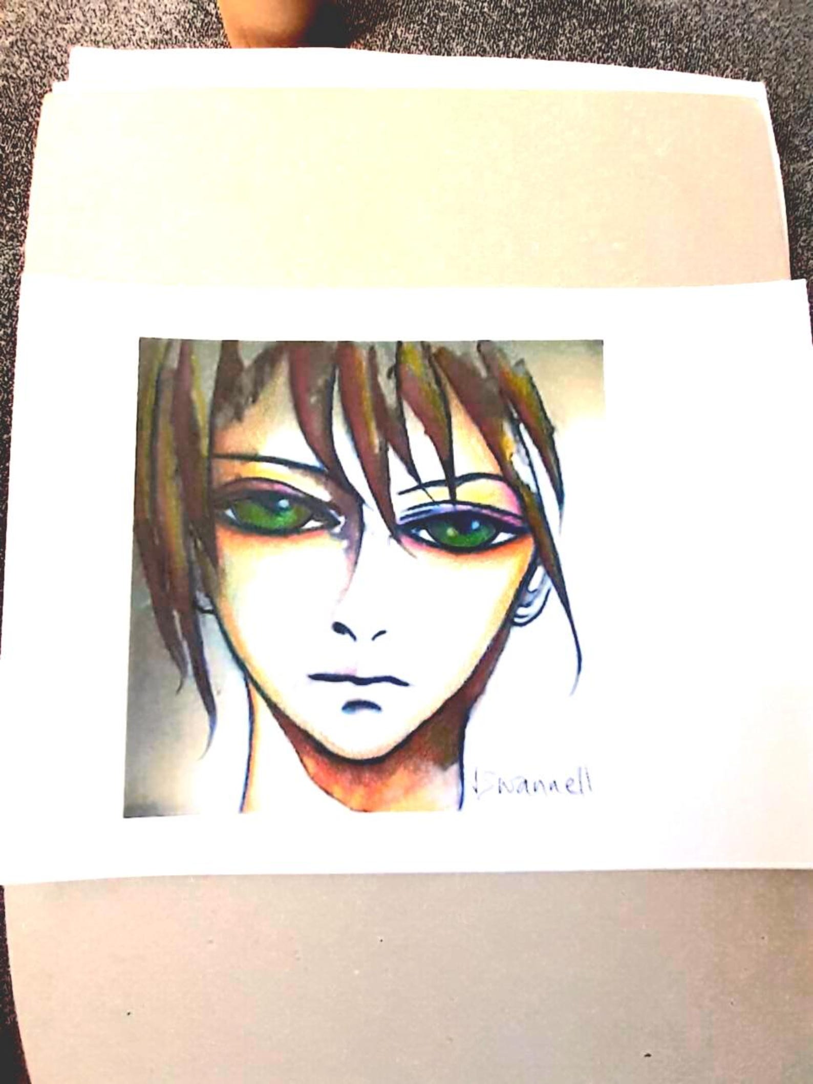 Anime Hand Finished Print - Etsy
